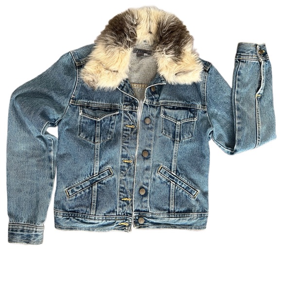 Zara | Jackets & Coats | Zara Jeans Jacket With Detached Accessory ...